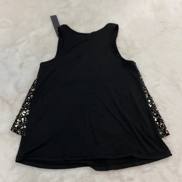 Tops | Metallic Gold And Black Tank | Poshmark